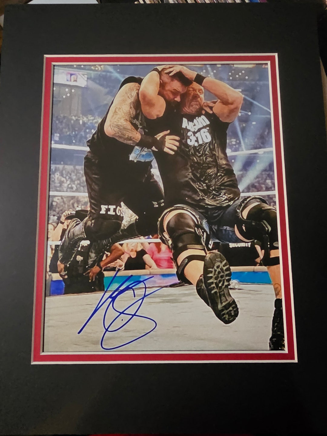 Wwe Nxt Kevin Owens Autographed Photo With Double Mat Signed - Etsy