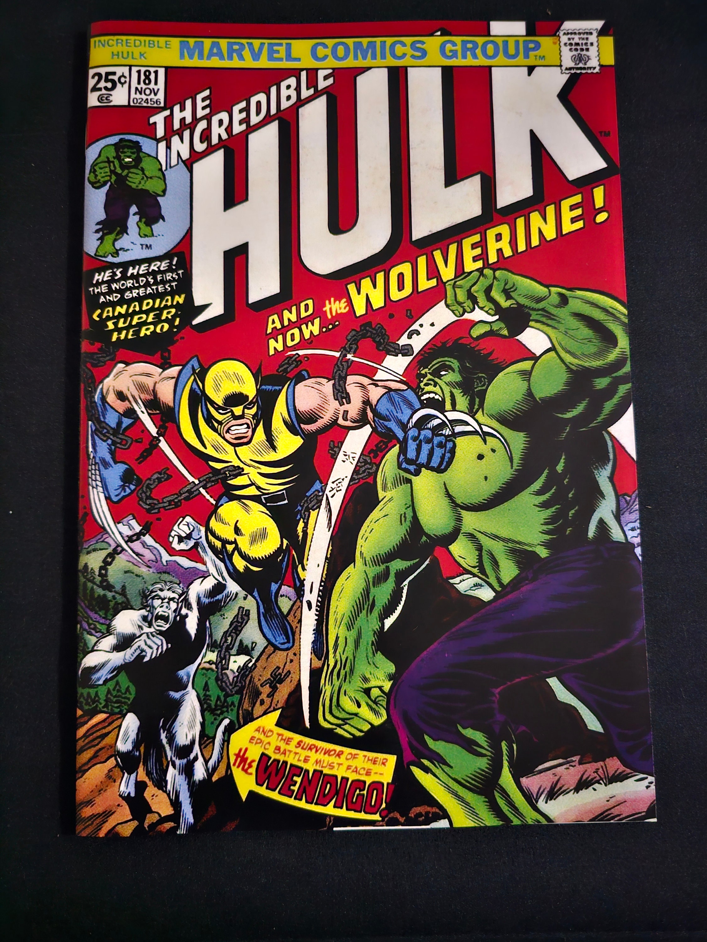 Incredible Hulk #181 Facsimile Reprint Comic Book 1st Wolverine - Etsy