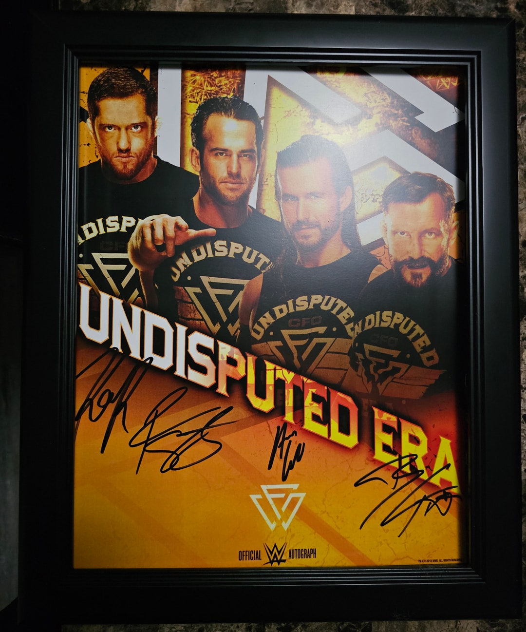 WWE Nxt Undisputed Era Adam Cole Fish Strong O'reilly Autographed Photo ...