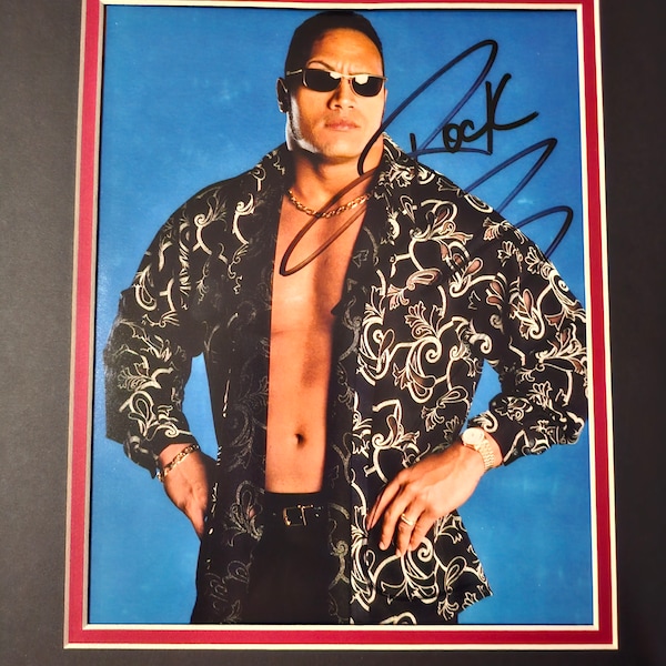 Dwayne Johnson Autograph - Etsy