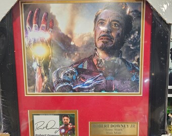 Robert Downey Jr. "iron Man" AUTOGRAPH Signed Custom Framed 11x14 ...