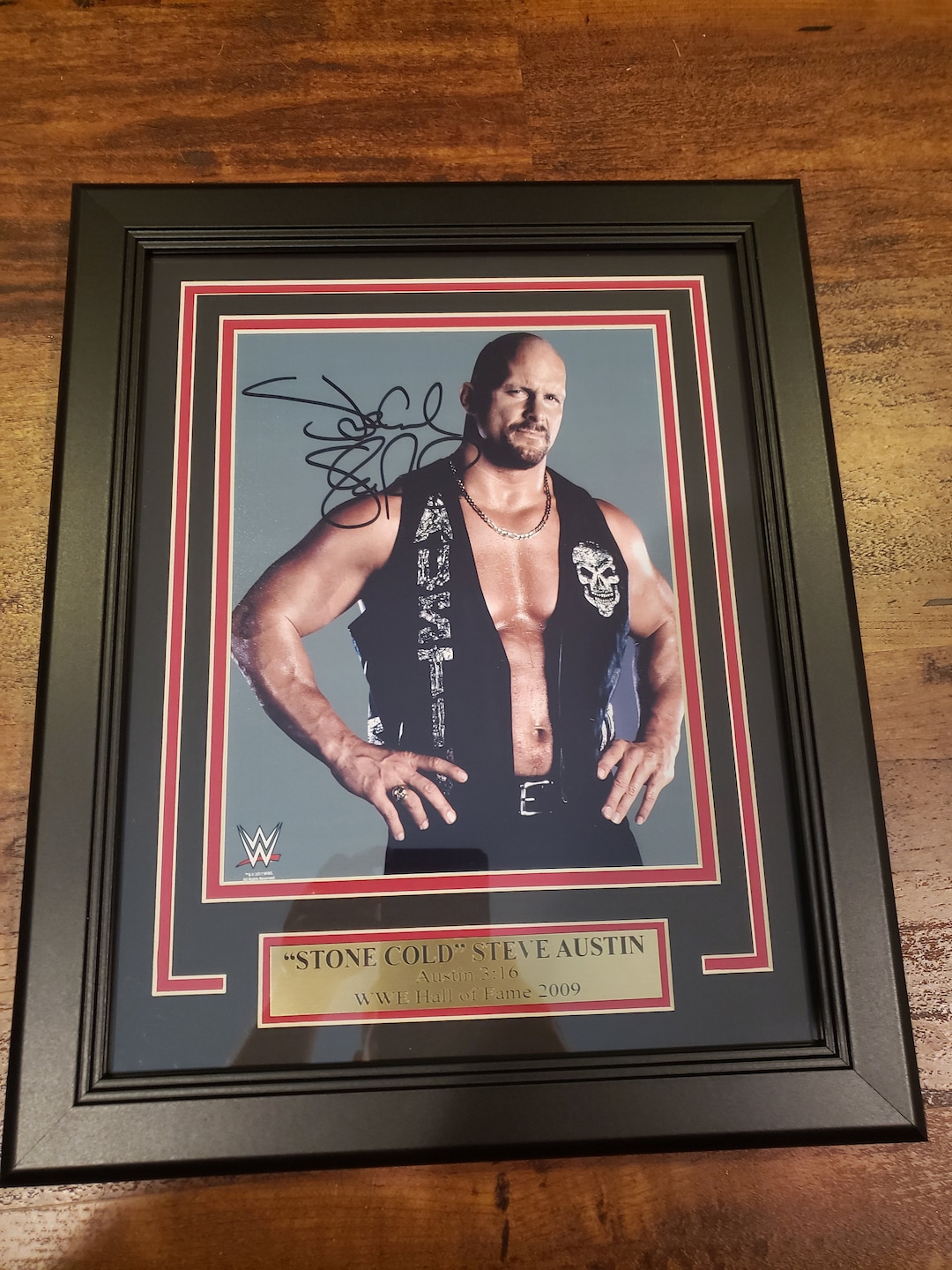 WWE Stone Cold Steve Austin Autographed Framed 8x10 Photo - Etsy