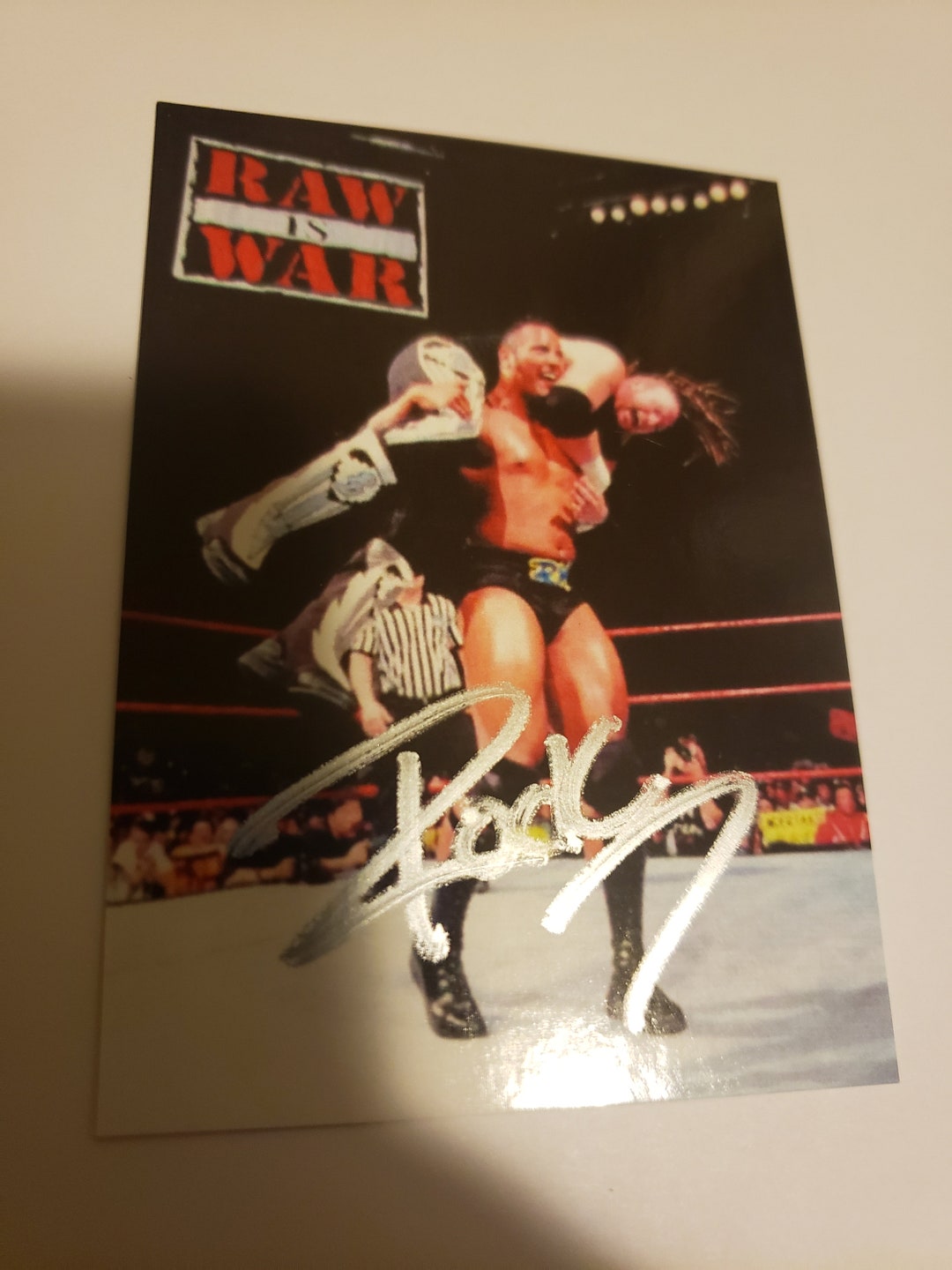 1998 Comic Images ROCK WWF Autograph Card - Etsy
