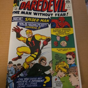 DAREDEVIL #1 Facsimile Reprint Comic Book - Etsy