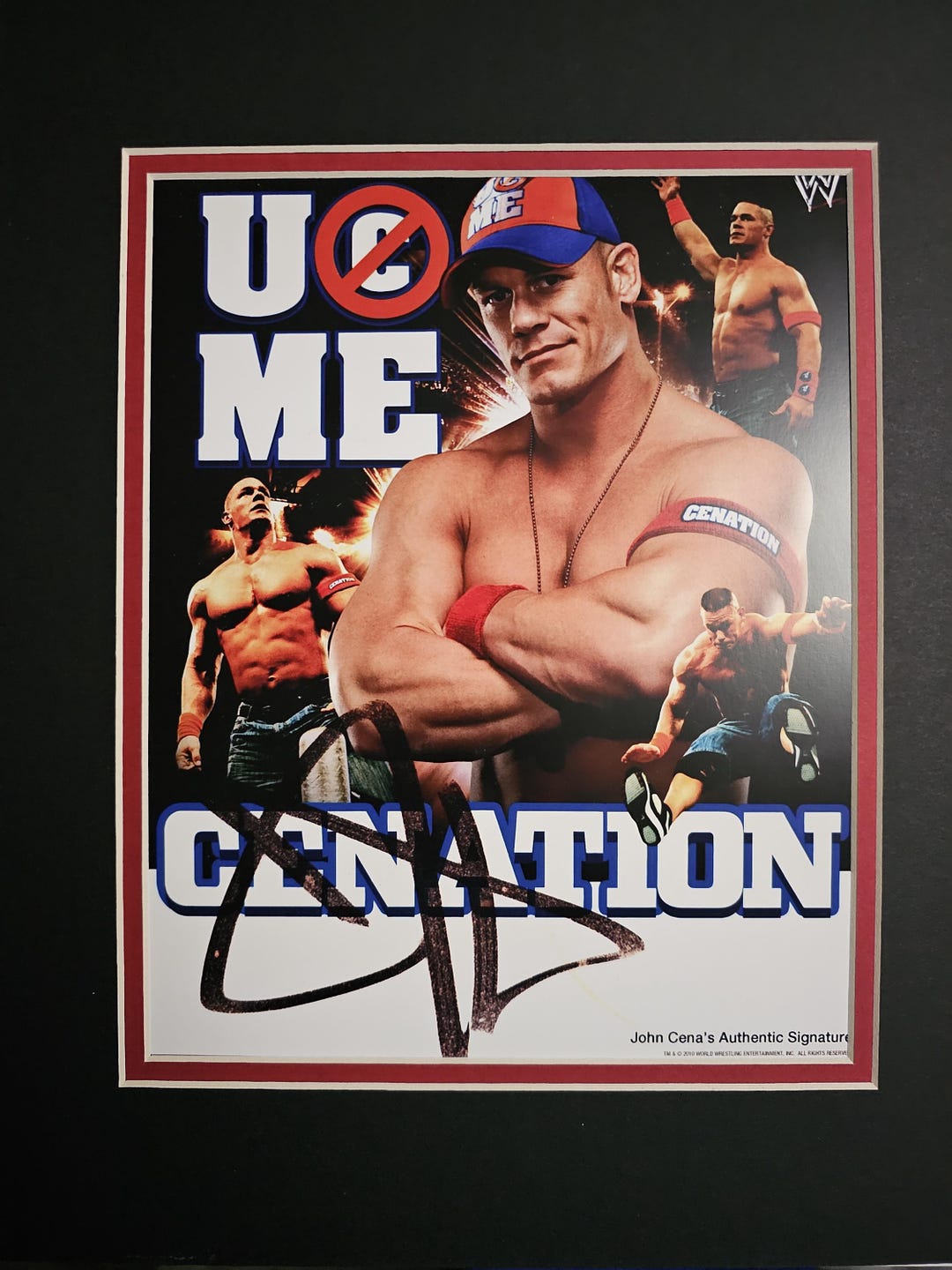 WWE JOHN CENA 8x10 Autographed Photo With Double Mat - Etsy