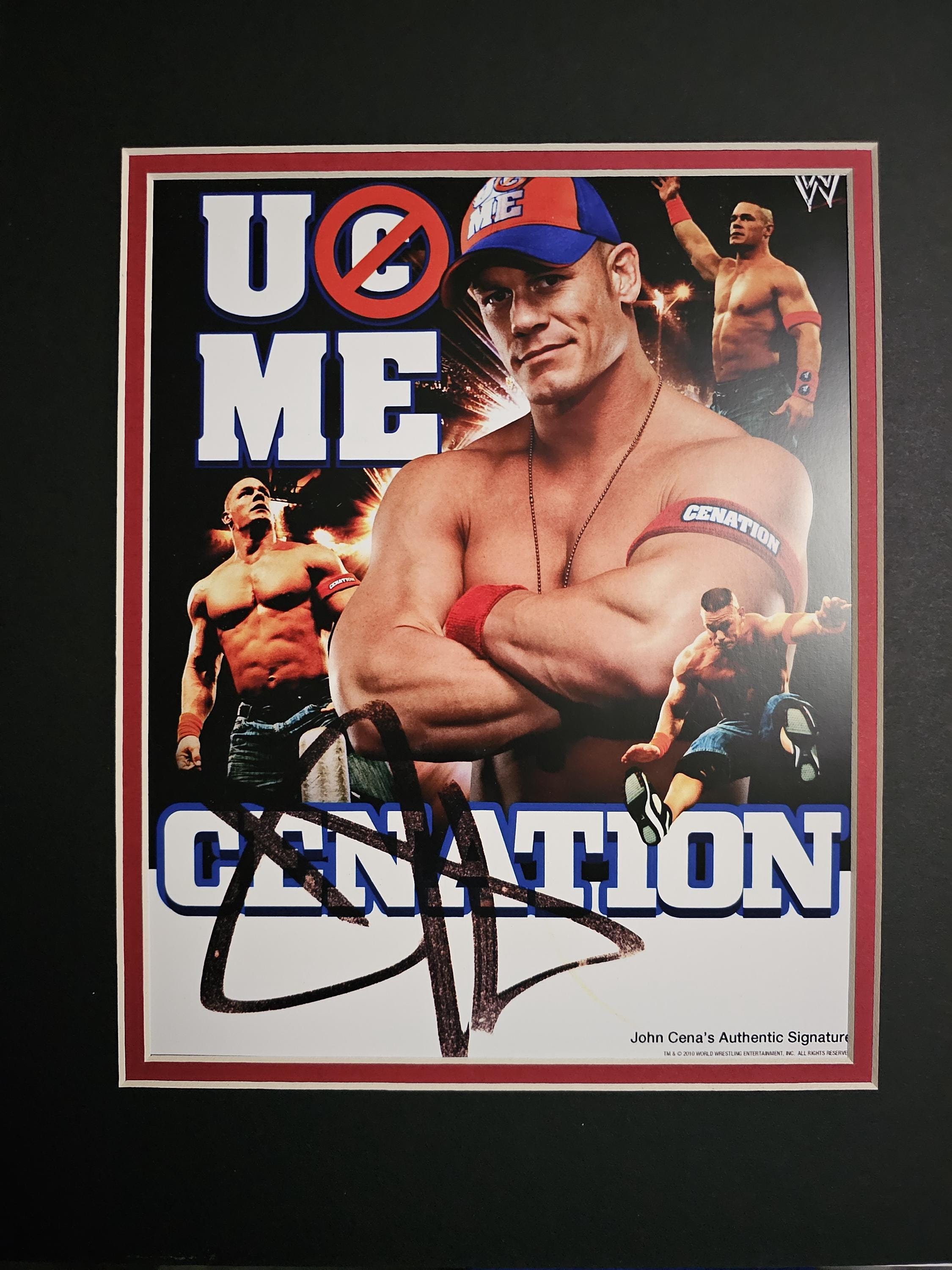 WWE JOHN CENA 8x10 Autographed Photo With Double Mat - Etsy