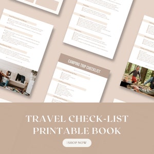 Printable Travel Checklist, Trip Organizer, Journey Journal, Vacation ...