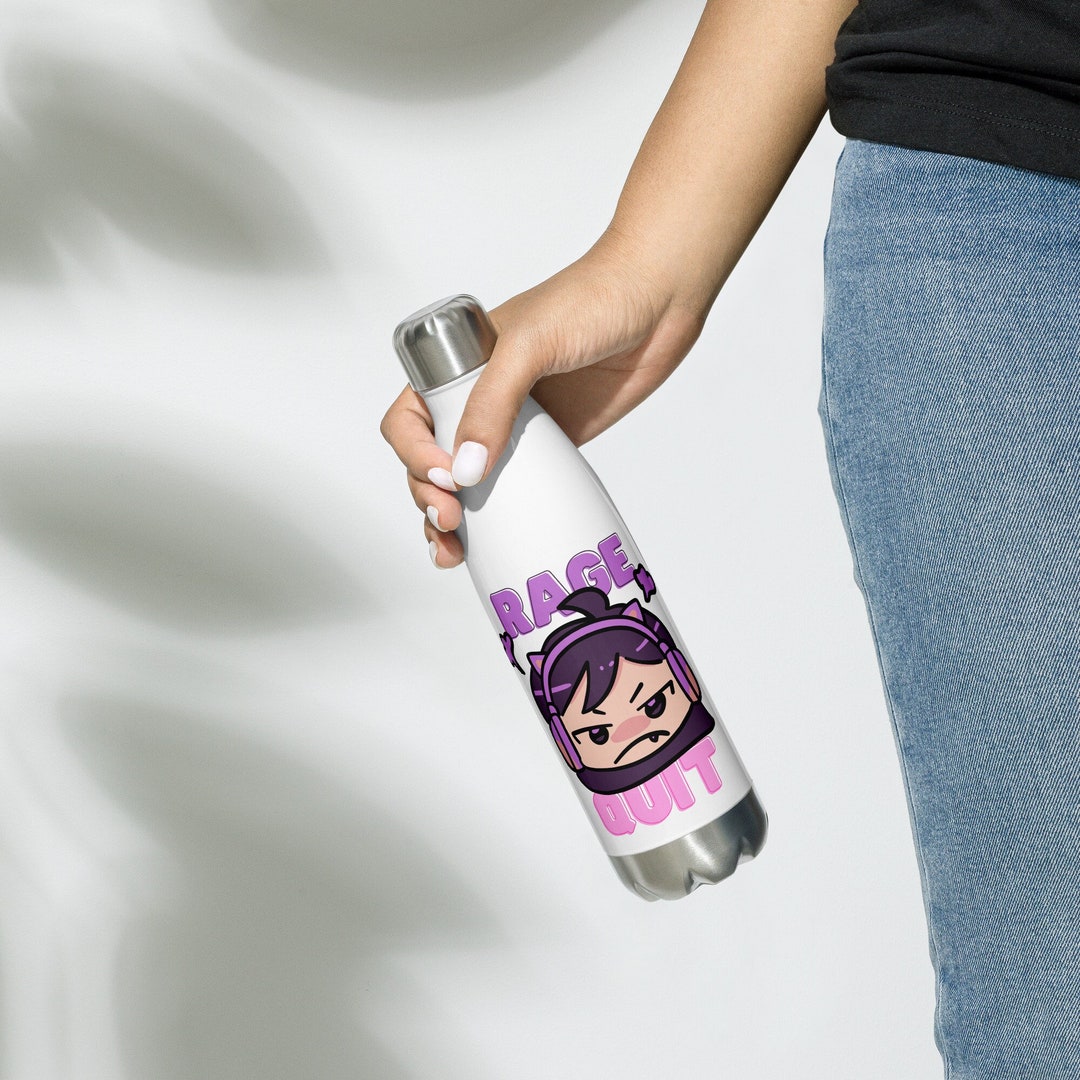 Rage Quit, Stainless Steel Water Bottle - Etsy