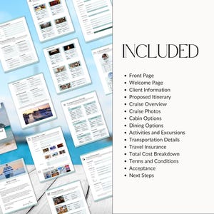 Cruise Travel Agent Proposal Template Marketing Forms Travel Advisor ...