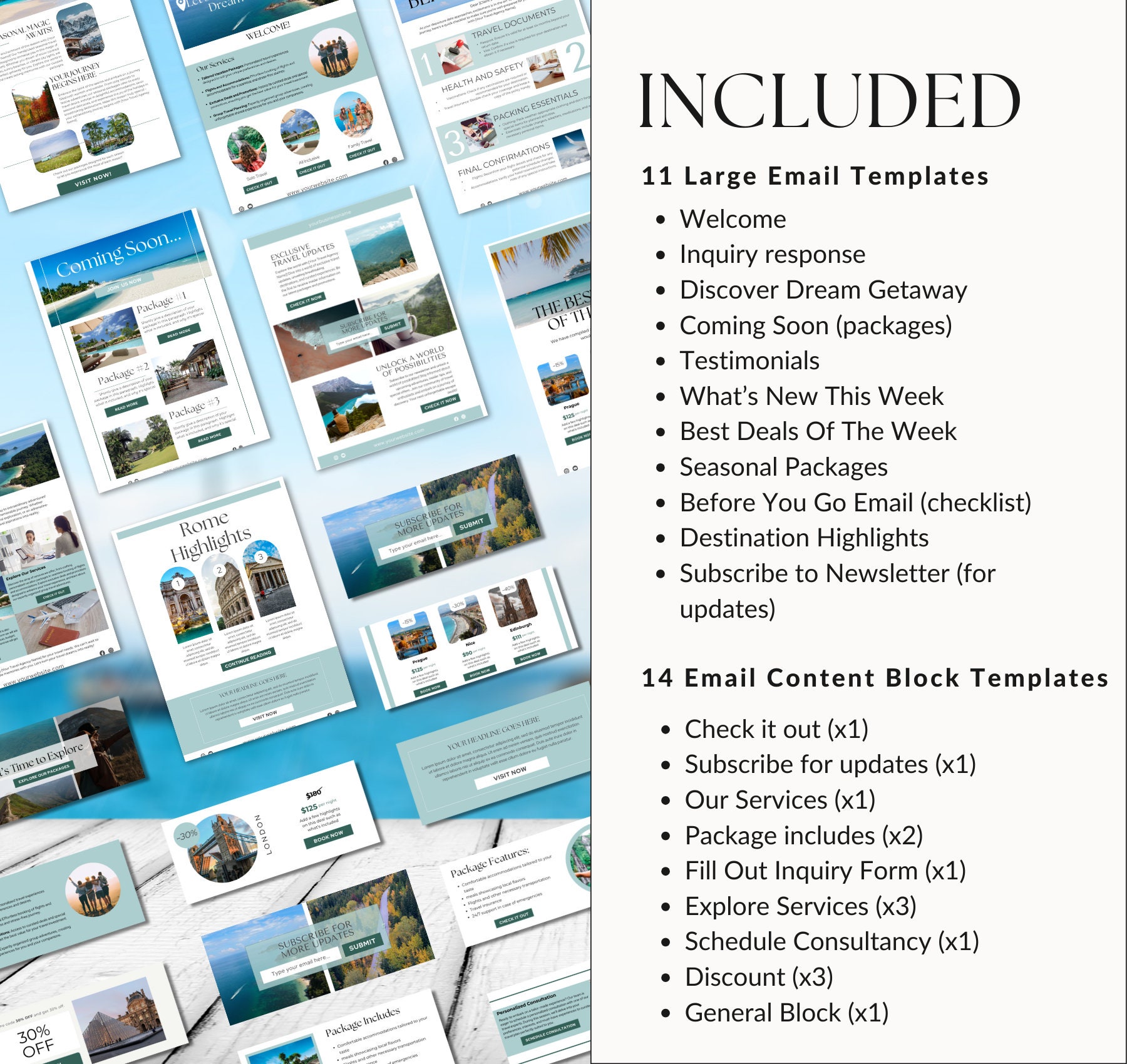 Travel Agent Email Templates Newsletter Templates Travel Advisor Small ...