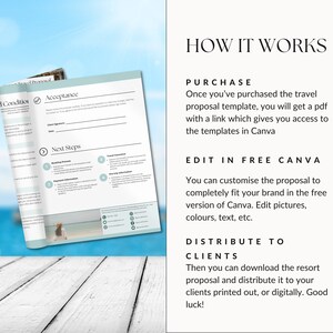 Travel Agent Resort Proposal Template, Travel Advisor Marketing Forms ...