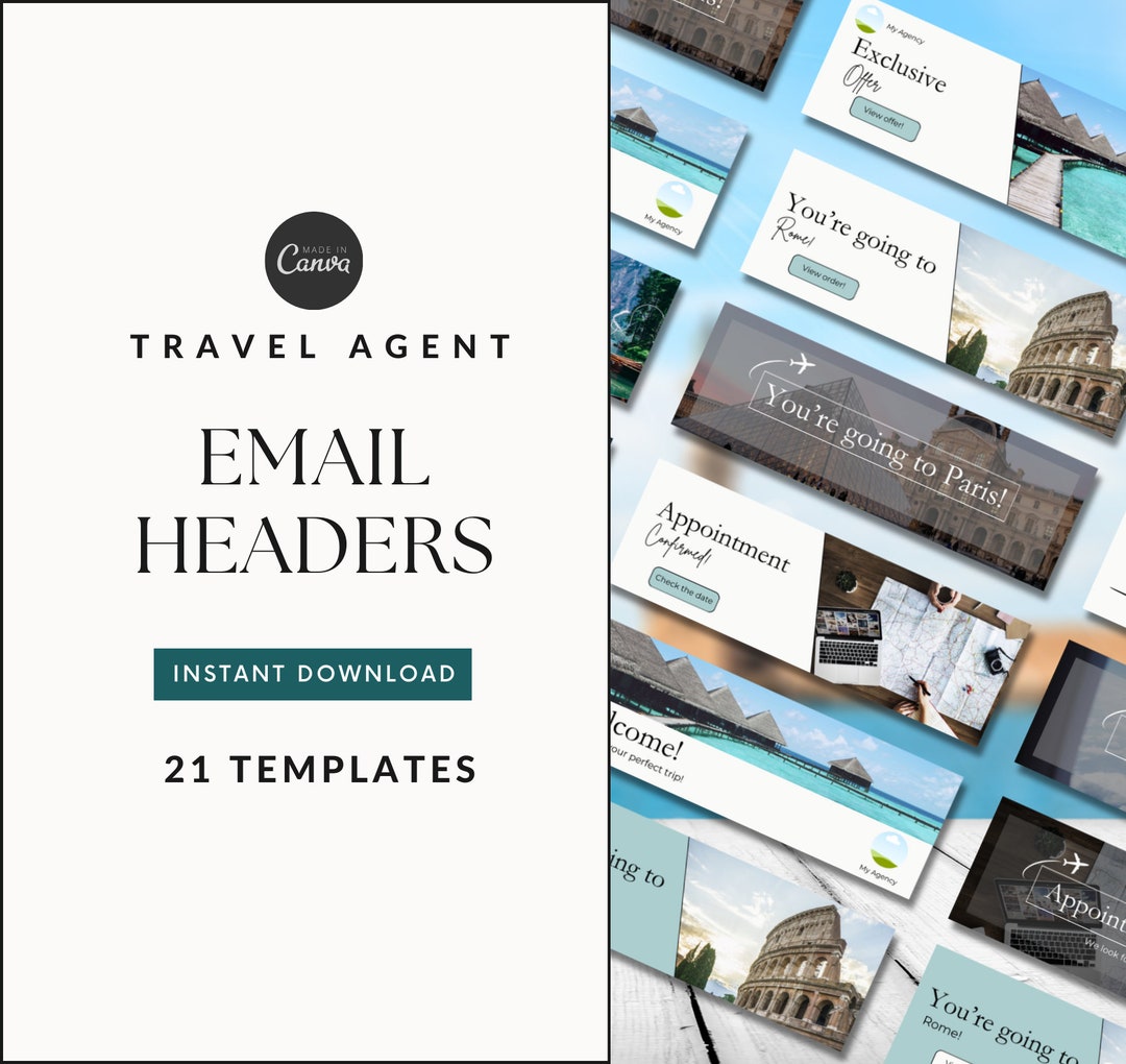 Email Header Travel Agent. Travel Agent Email Marketing. Travel Agent ...