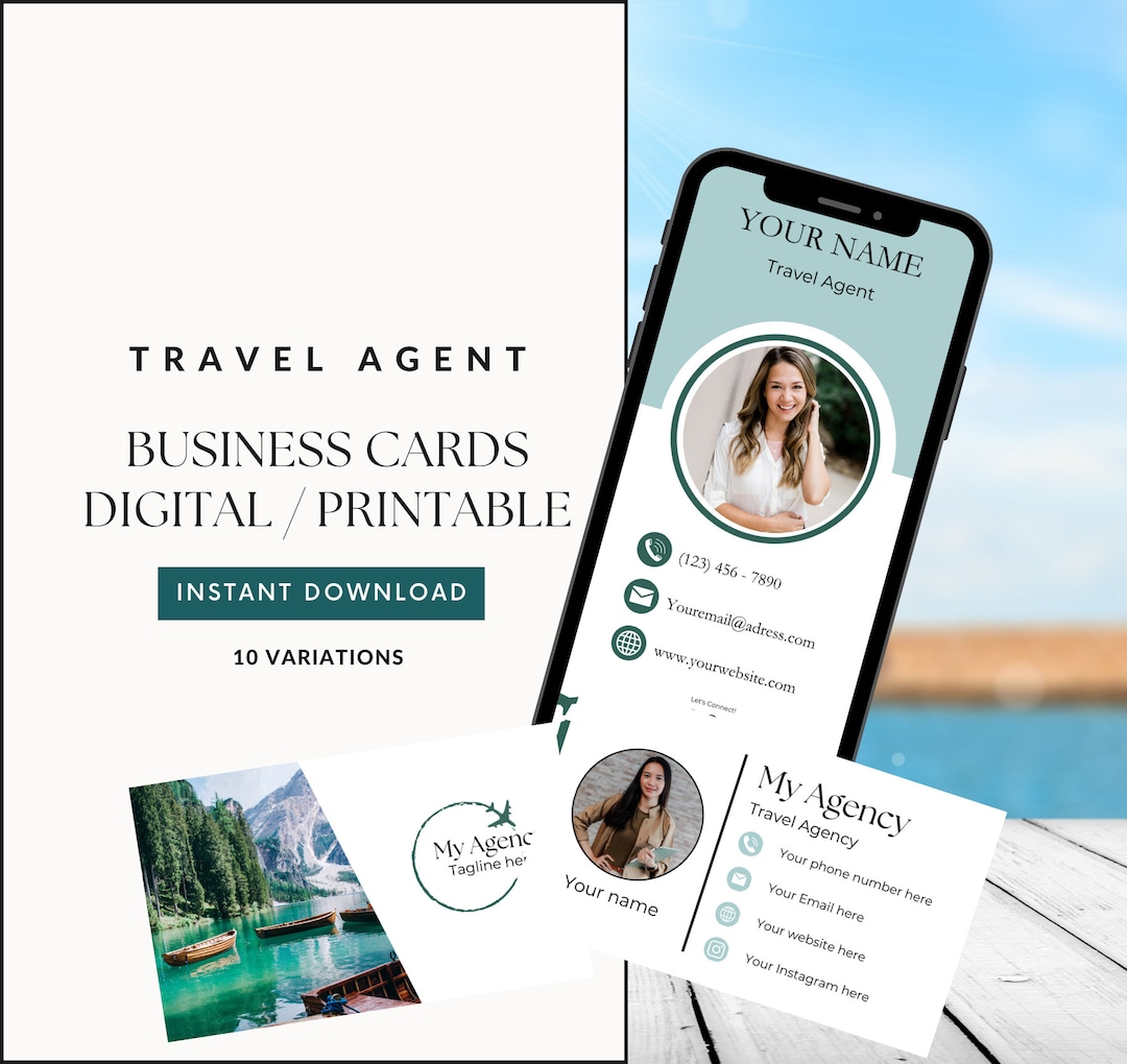 Business Cards Travel Agent Travel Agent Templates Travel Agent Forms ...