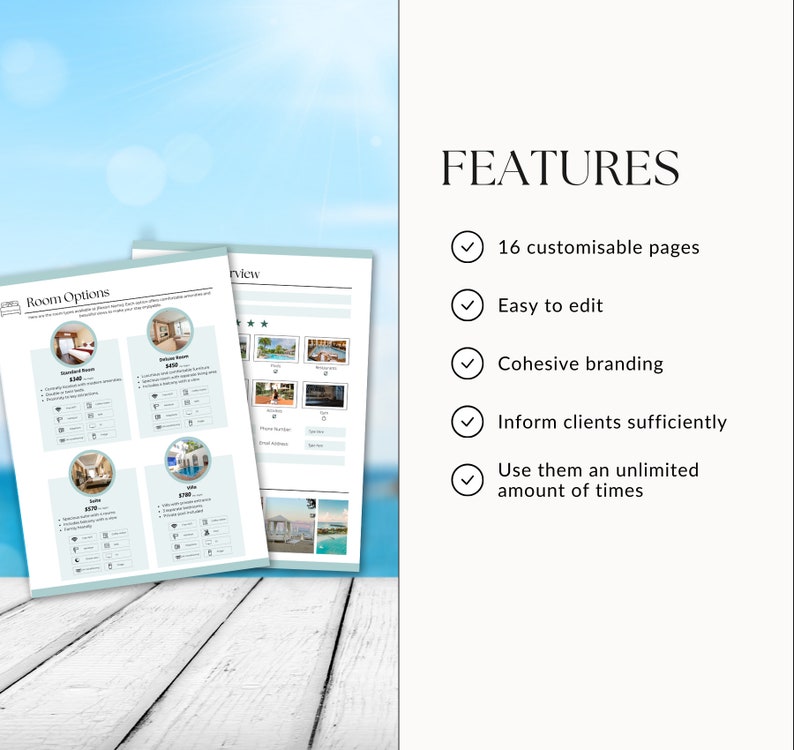 Travel Agent Resort Proposal Template, Travel Advisor Marketing Forms ...