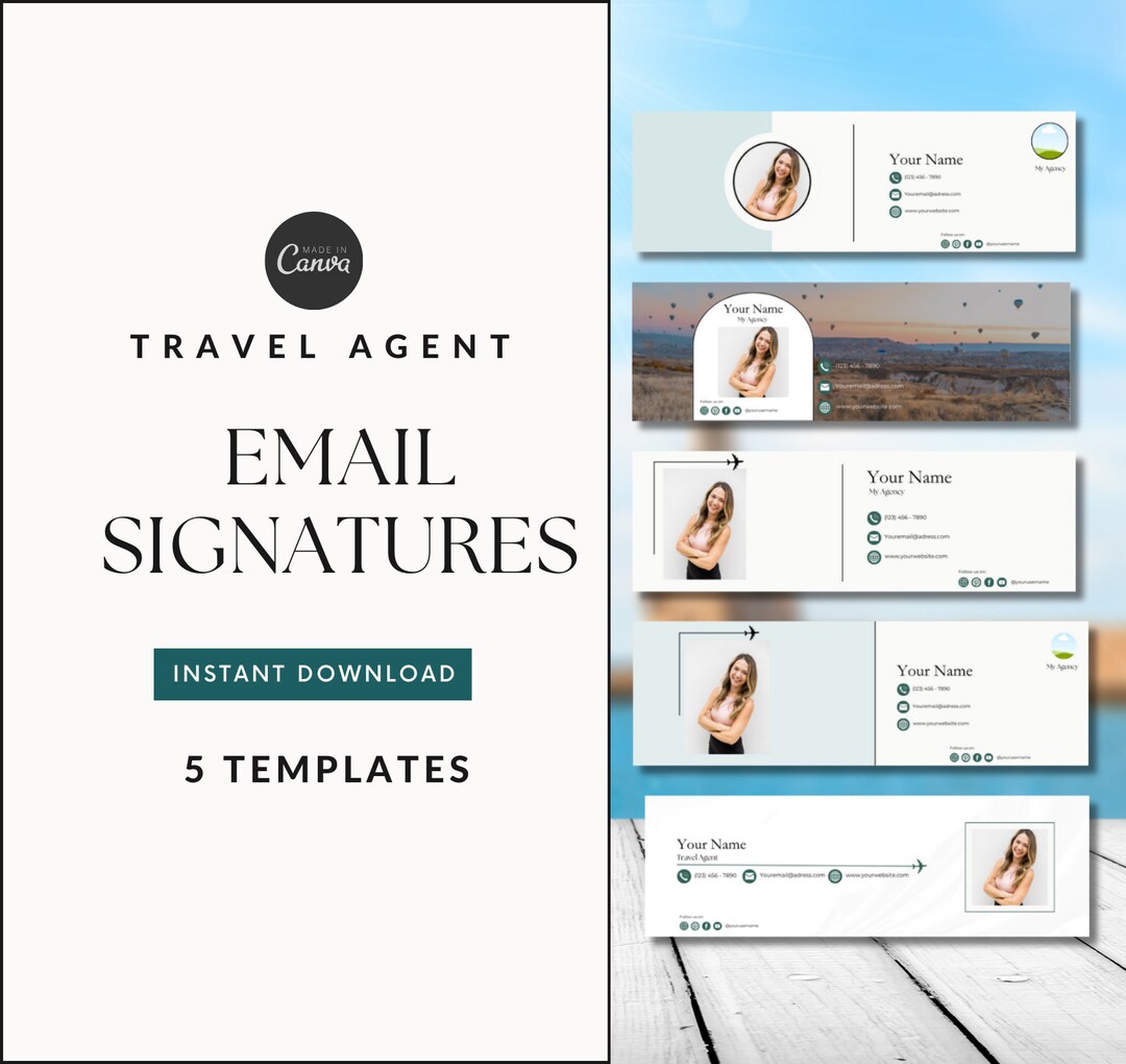 Travel Agent Email Signatures Travel Advisor Email Marketing Small ...