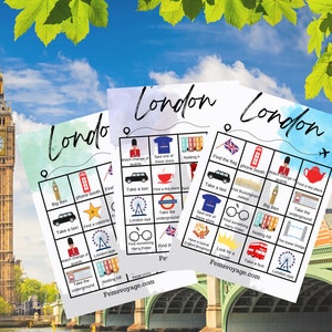 London City Travel Scavenger Hunt Cards, 3 Variations. London Travel ...
