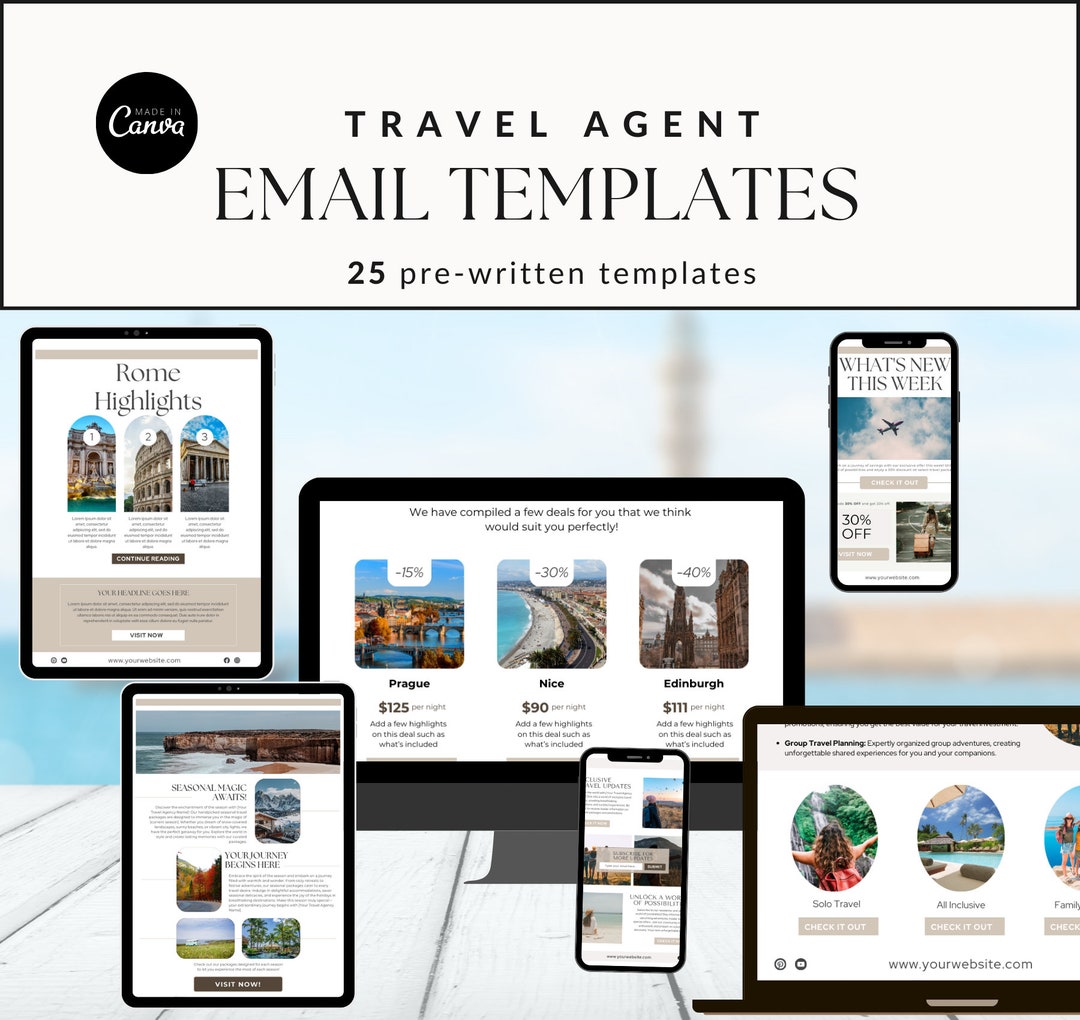 Travel Agent Email Templates Newsletter Templates Travel Advisor Small ...