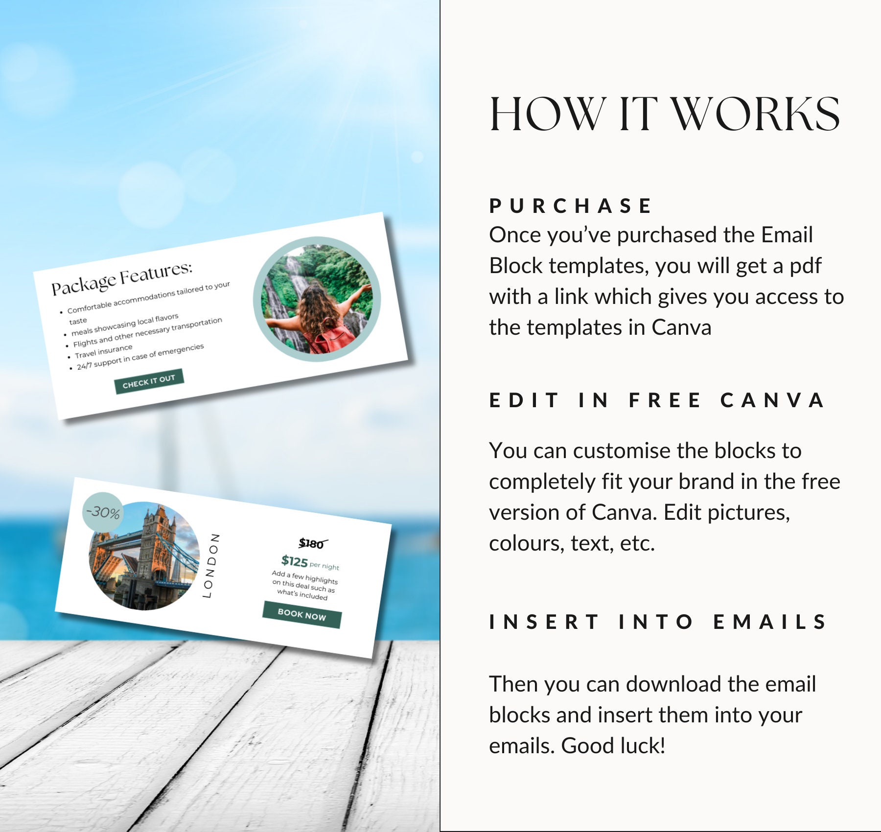 Travel Agent Email Content Block Templates Travel Advisor Small ...