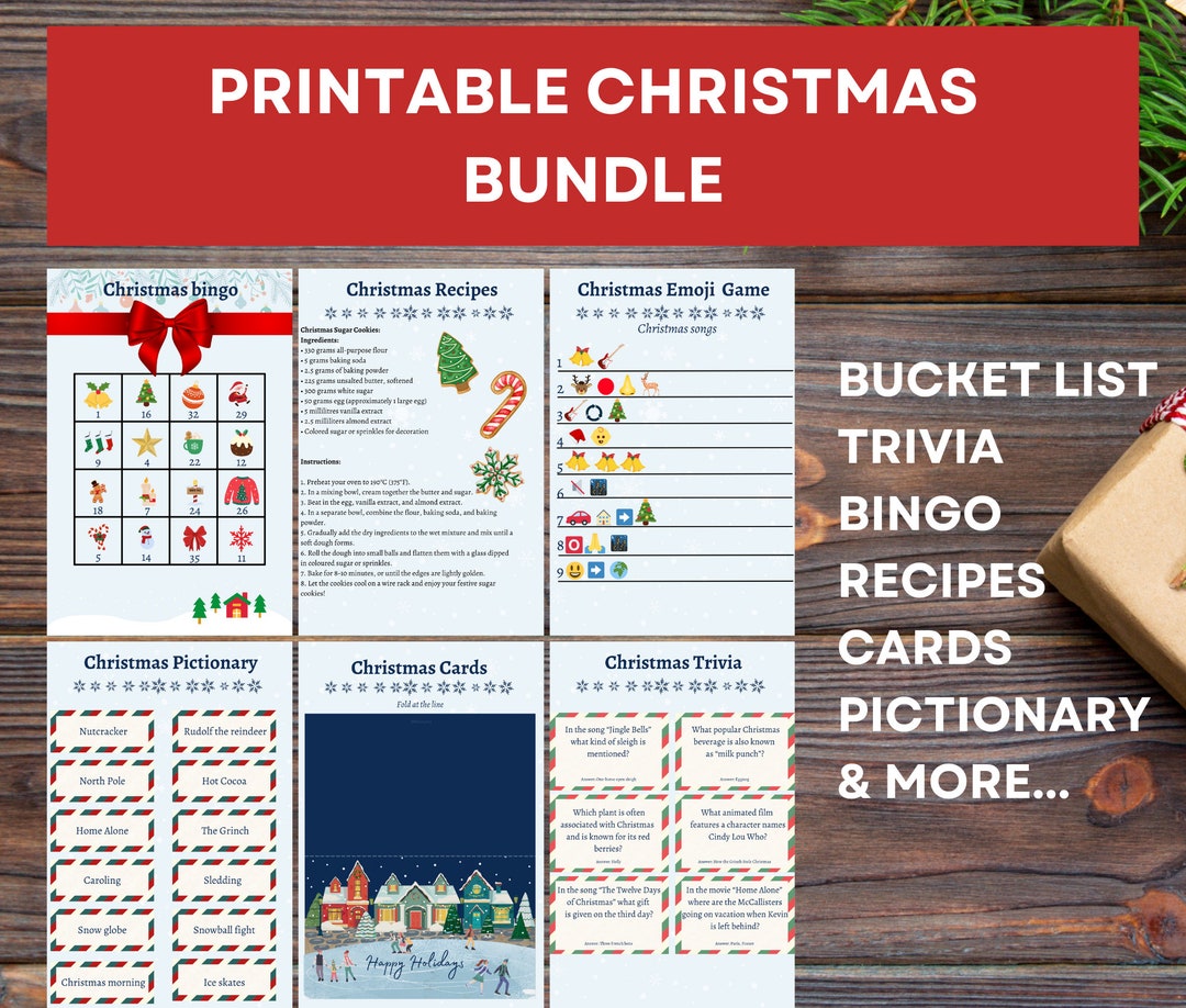 The Ultimate Christmas Bundle. Christmas Games. Christmas - Etsy