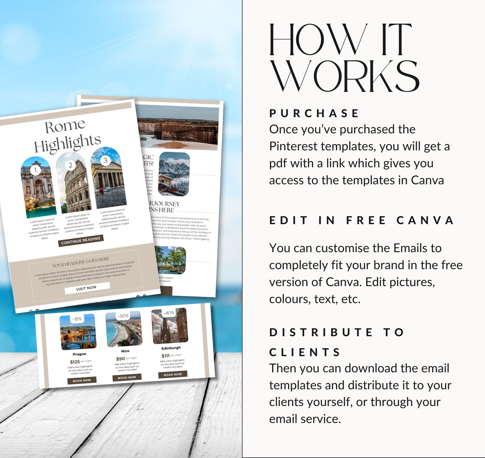 Travel Agent Email Templates Newsletter Templates Travel Advisor Small ...