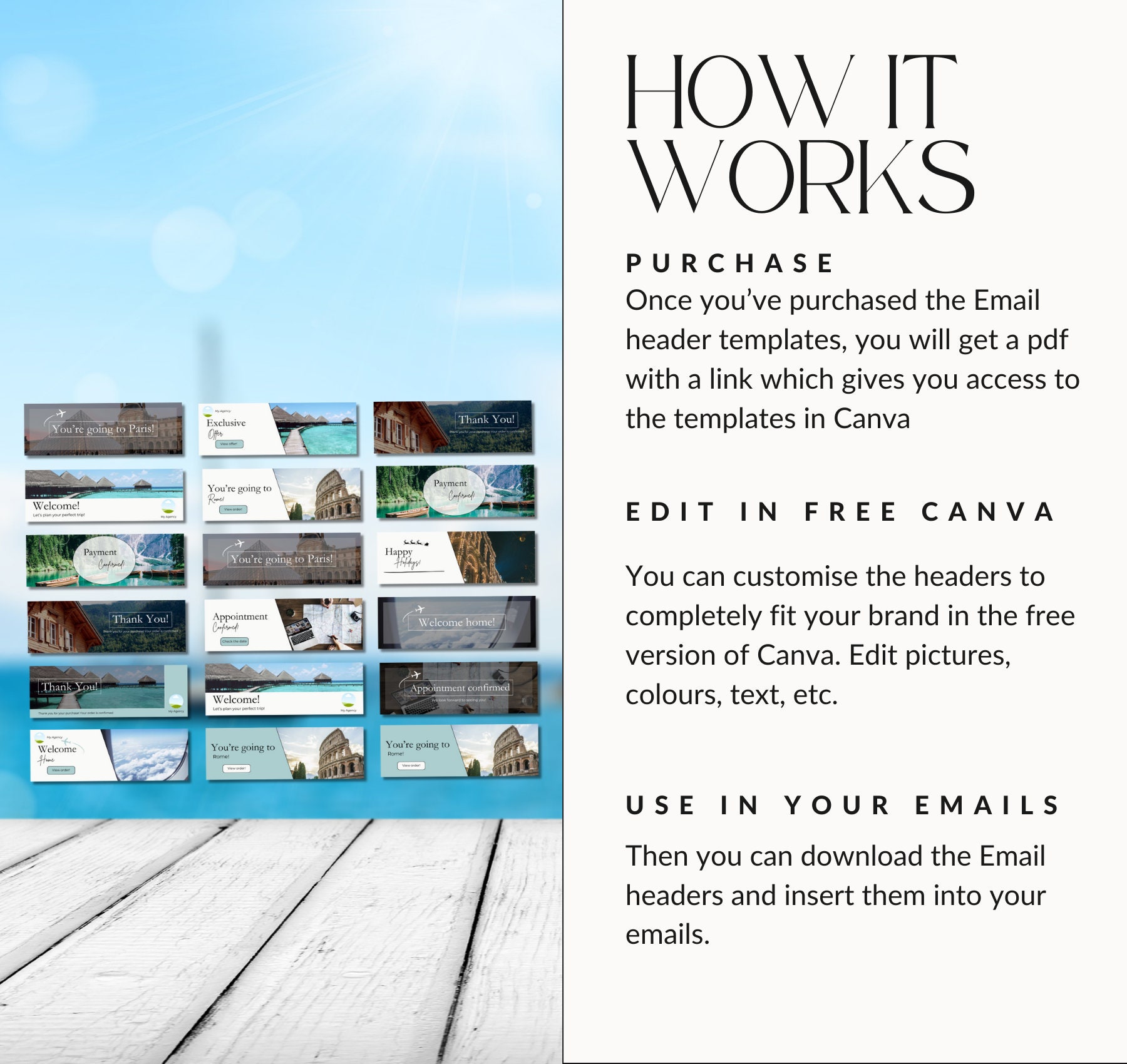 Email Header Travel Agent. Travel Agent Email Marketing. Travel Agent ...