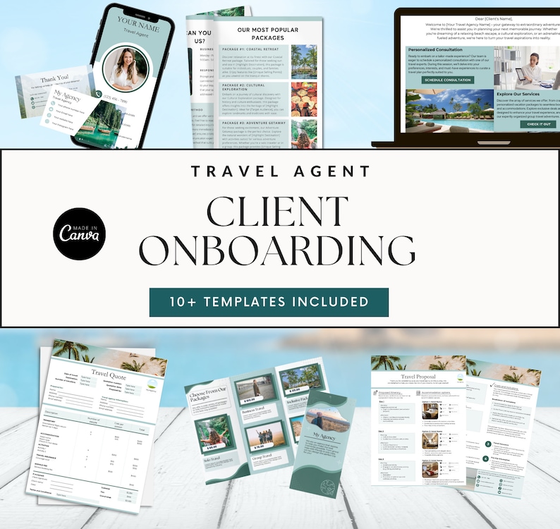 Travel Agent Onboarding Bundle Travel Proposal Templates Email ...