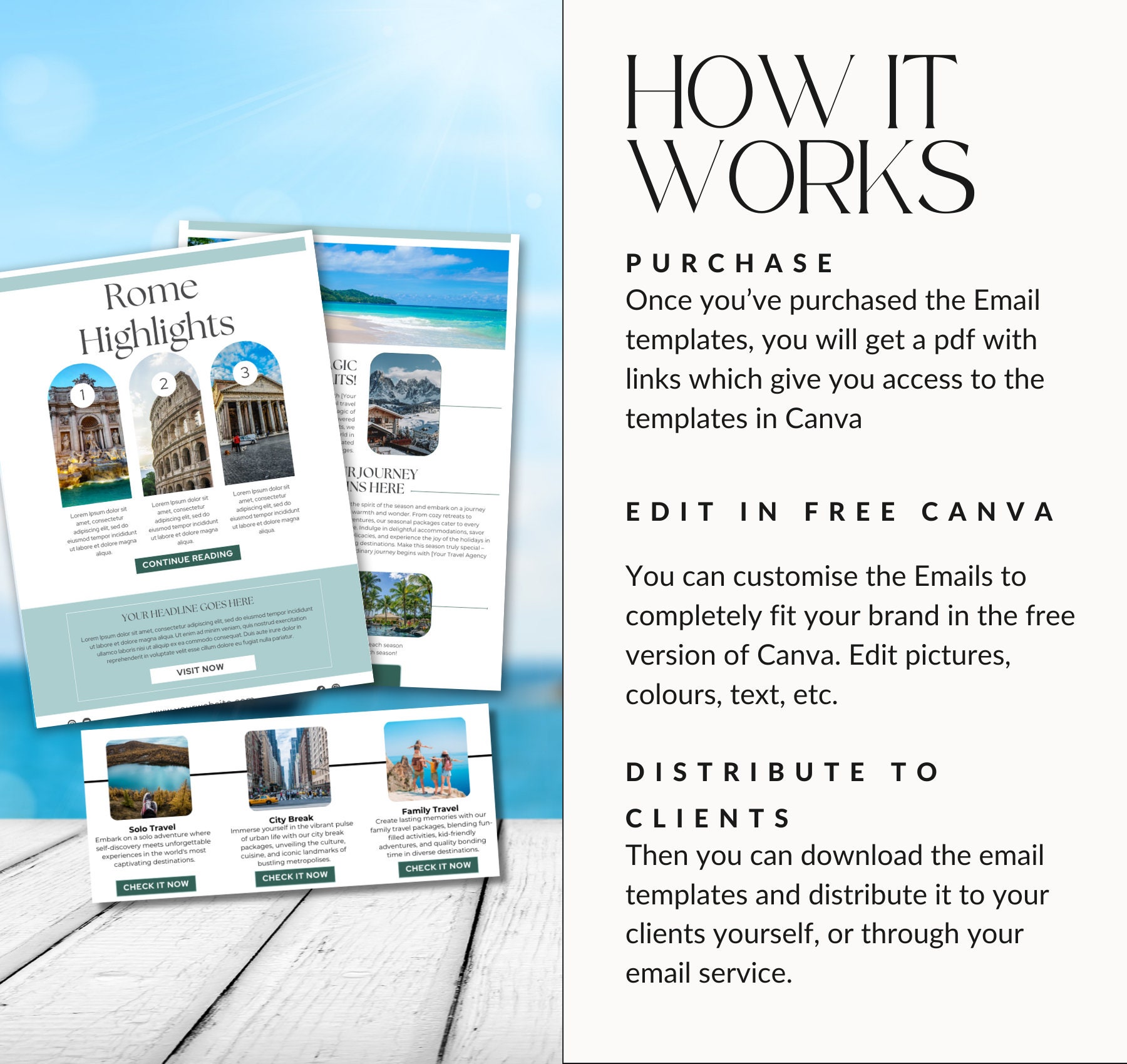 Travel Agent Email Templates Newsletter Travel Advisor Email Signatures ...