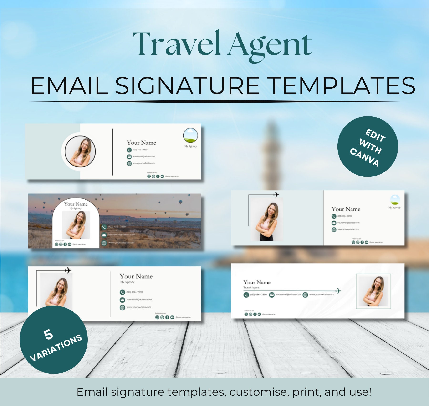 Travel Agent Email Signatures, Travel Advisor Email Marketing, Small ...