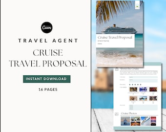 Cruise Travel Agent Proposal Template Travel Advisor Marketing Forms ...