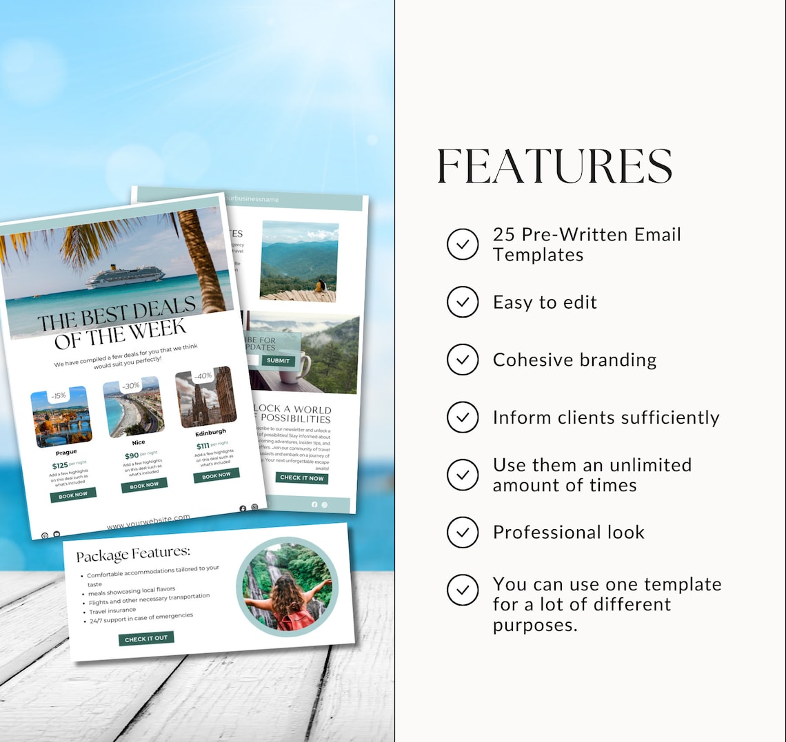 Travel Agent Email Templates Newsletter Templates Travel Advisor Small ...