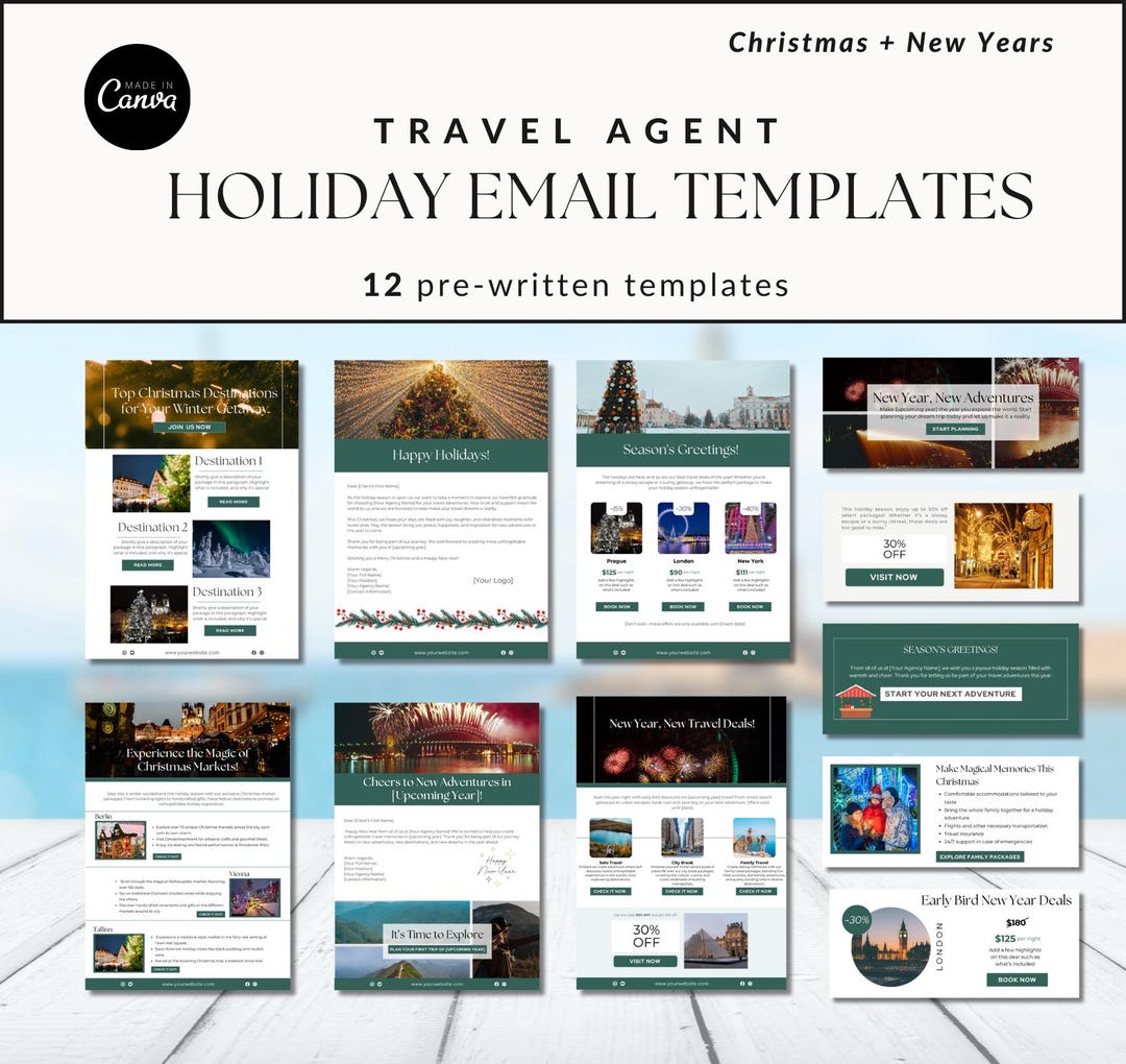 Holiday Travel Agent Email Templates Newsletter Templates Small ...