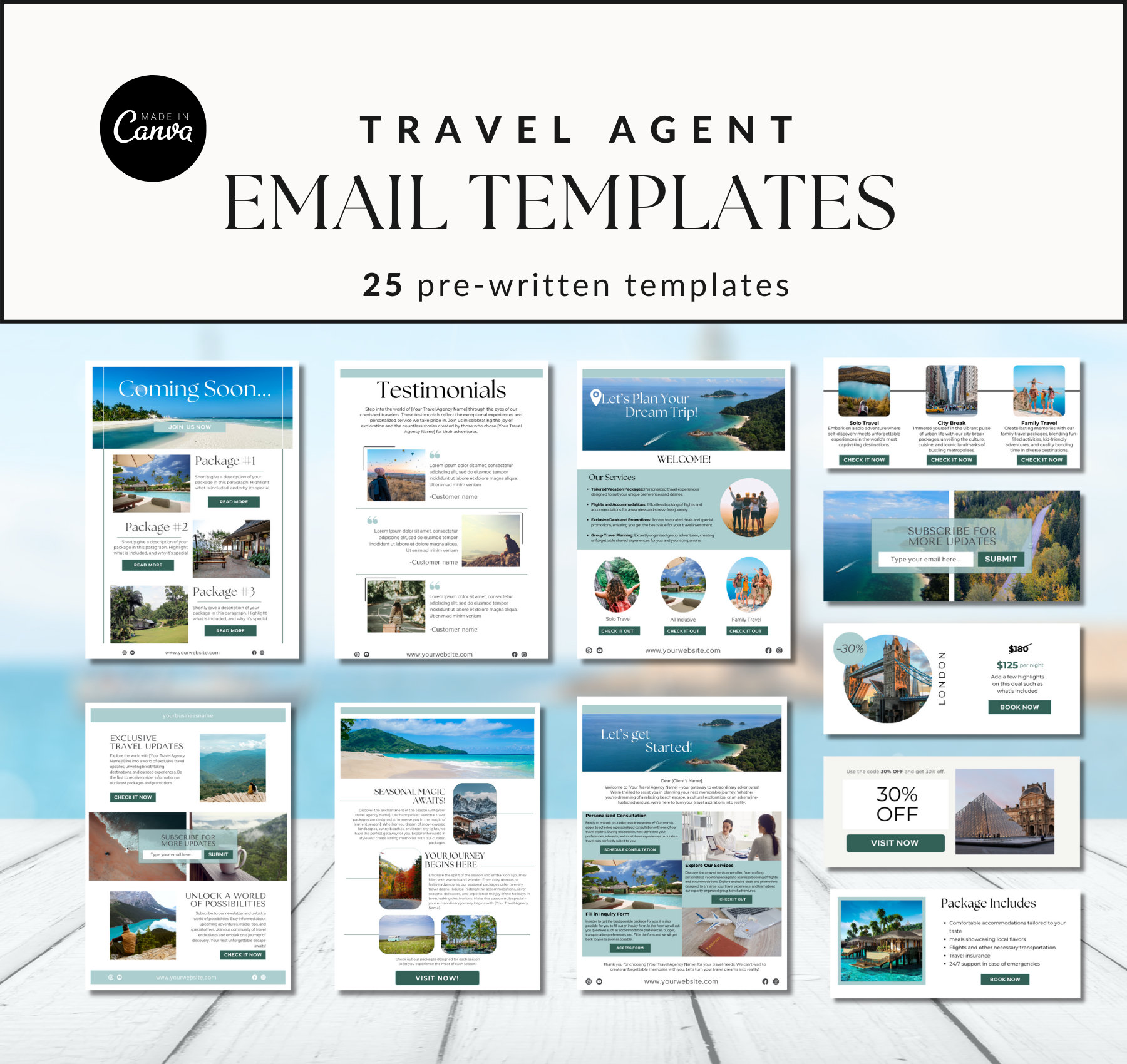 Travel Agent Email Templates Newsletter Templates Travel Advisor Small ...
