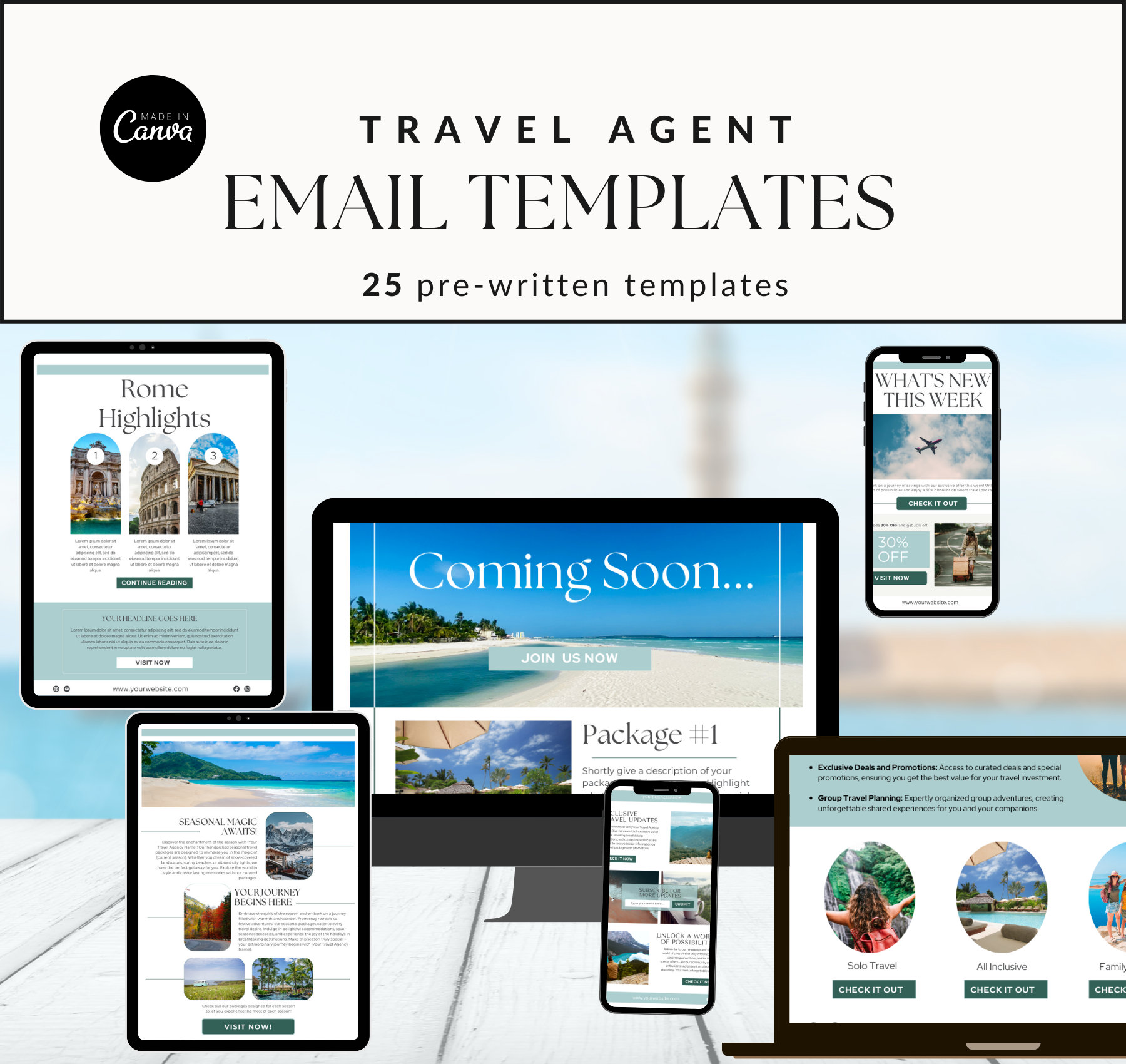 Travel Agent Email Templates Newsletter Templates Travel Advisor Small ...
