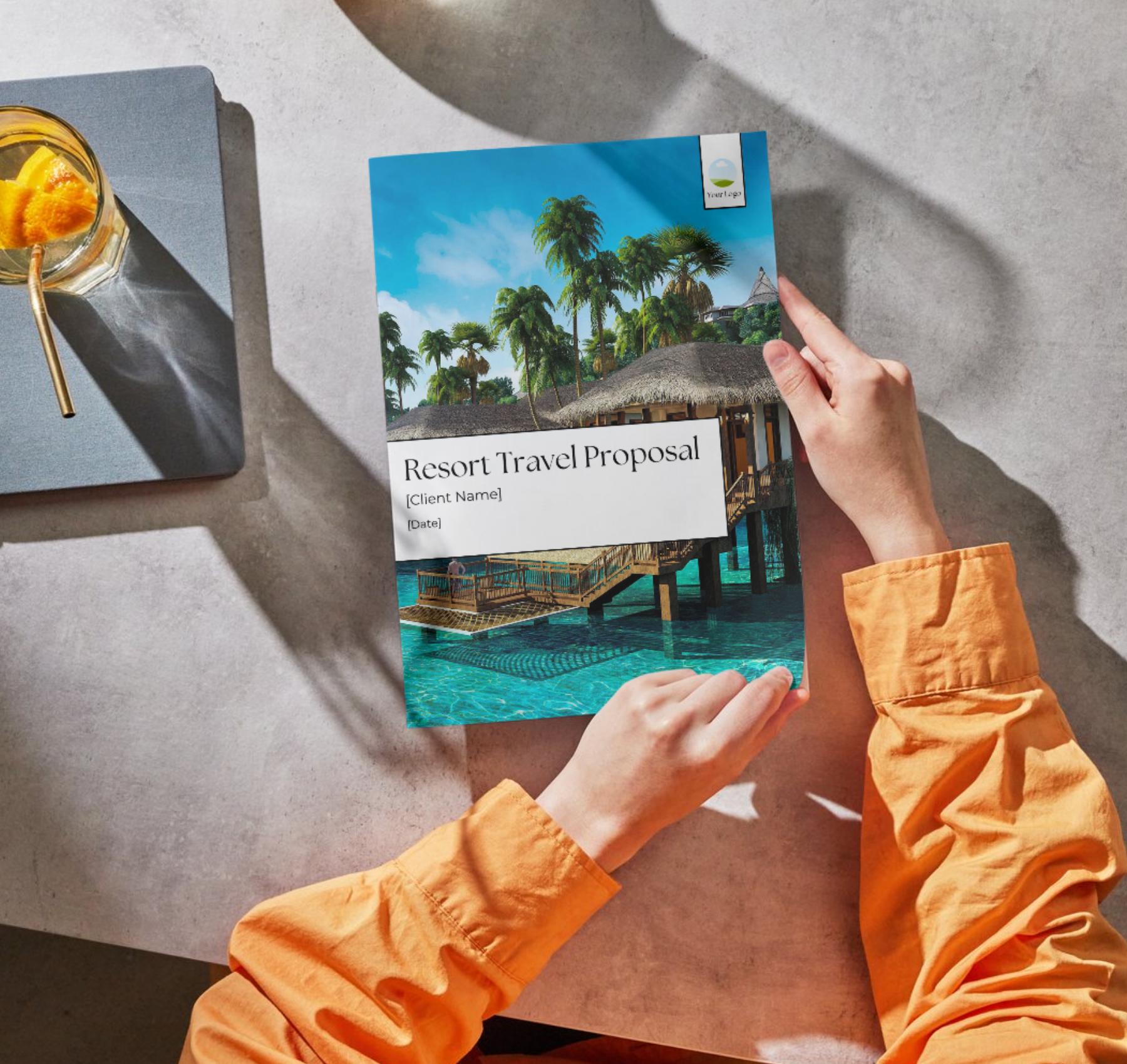 Travel Agent Resort Proposal Template, Travel Advisor Marketing Forms ...