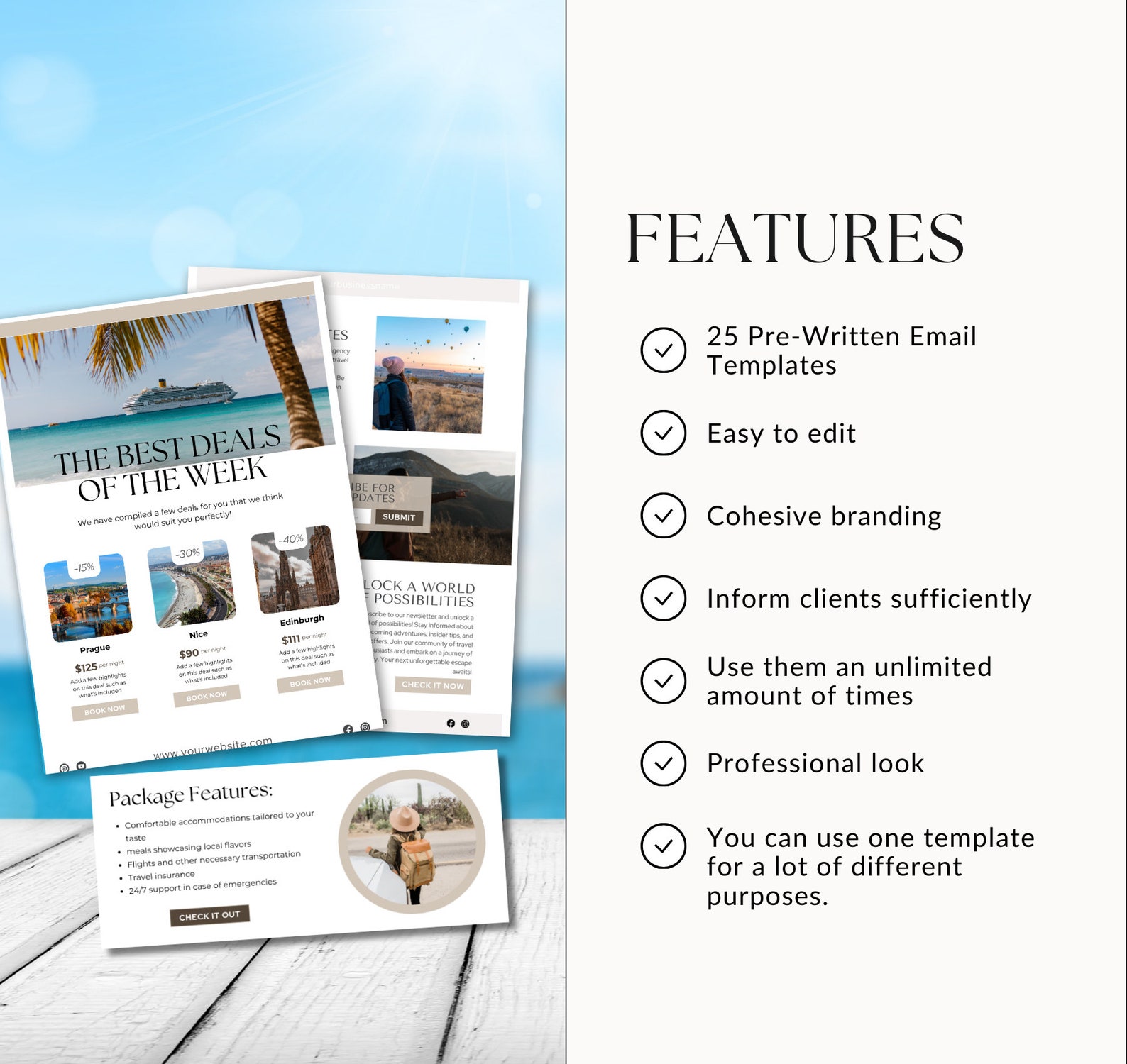 Travel Agent Email Templates Newsletter Templates Travel Advisor Small ...
