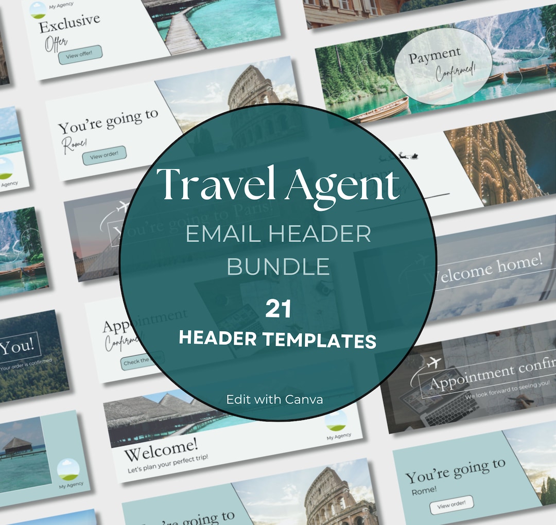 Email Header Travel Agent. Travel Agent Email Marketing. Travel Agent ...