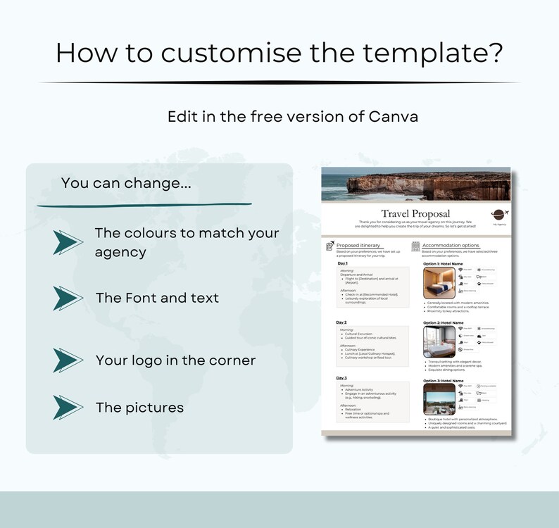 Travel Agent Proposal Template Travel Advisor Marketing Forms New ...