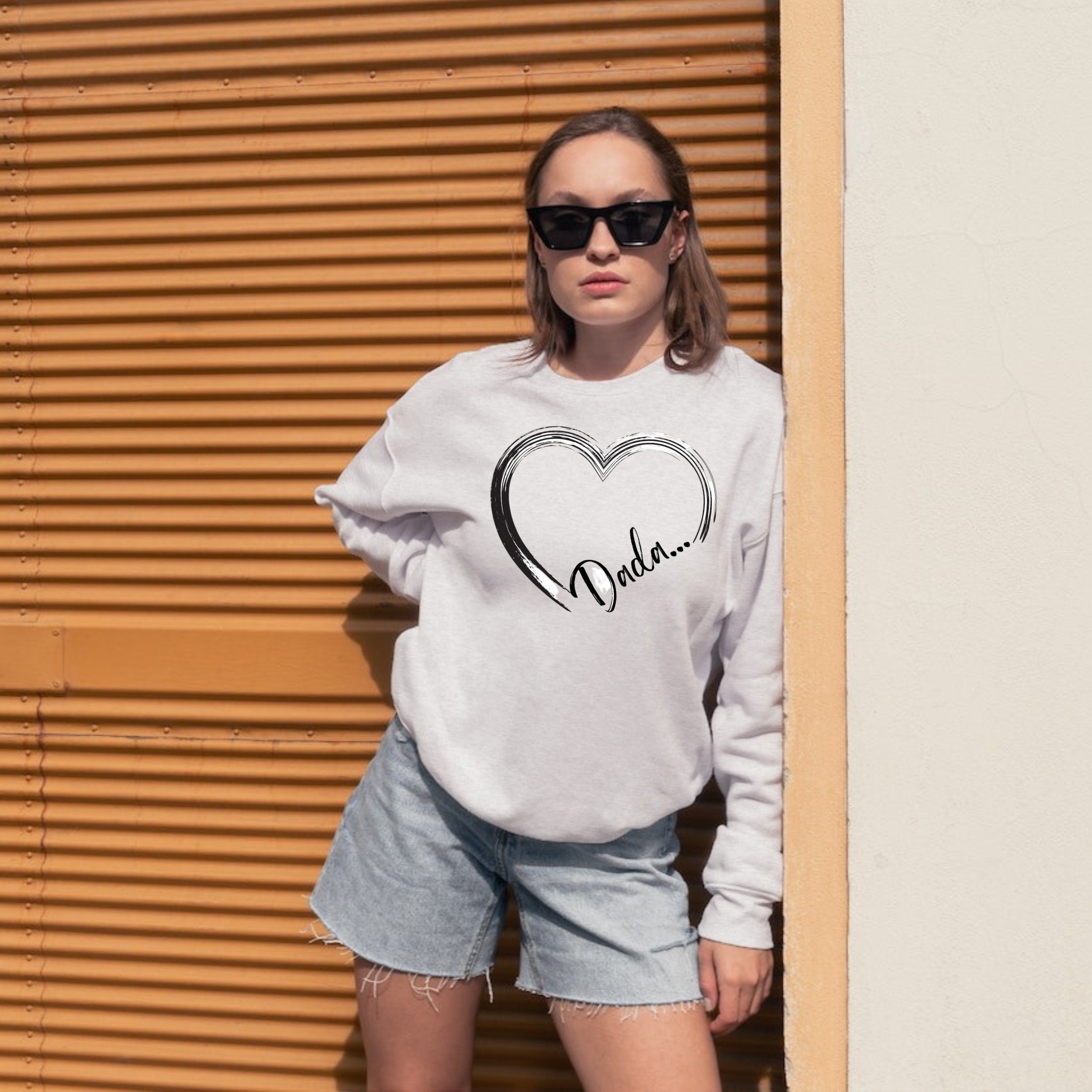 Fathers Day Printable Dada Heart - Etsy