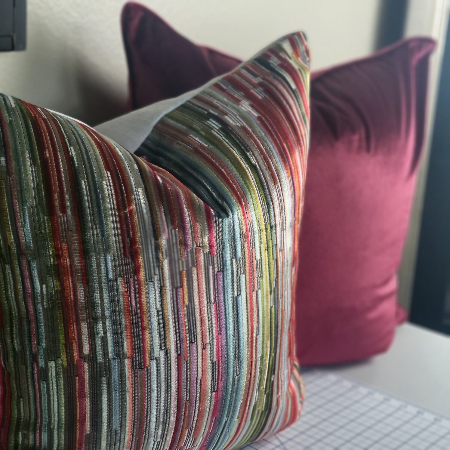 Designtex Moquette: Tokyo Luxury Pillow Cover, Cut Velvet Fabric With ...