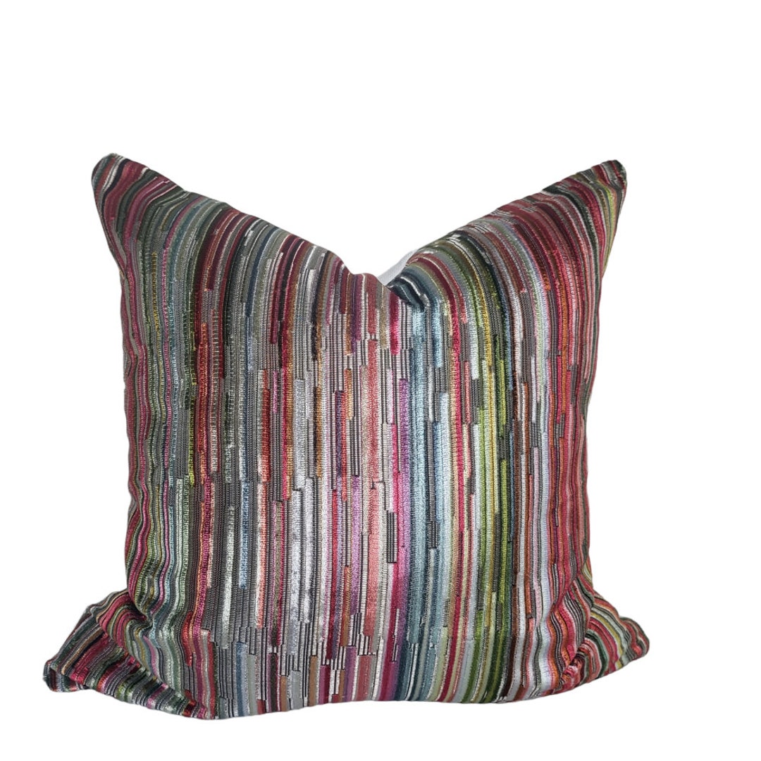 Designtex Moquette: Tokyo Luxury Pillow Cover, Cut Velvet Fabric With Tweed Back - Etsy