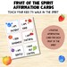 34 Fruit of the Spirit Lunchbox Notes for Kids, Positive Affirmations ...