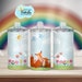 12 Oz Sippy Cup Mama Fox and Cub Wrap, Sippy Cup Sublimation Png ...