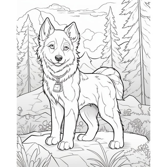 Coloring Pages Of Huskies