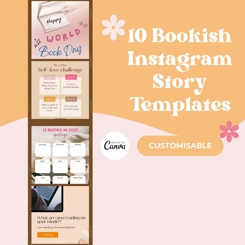 Bookish Instagram Template Bundle | Instagram Stories | Instagram Posts ...