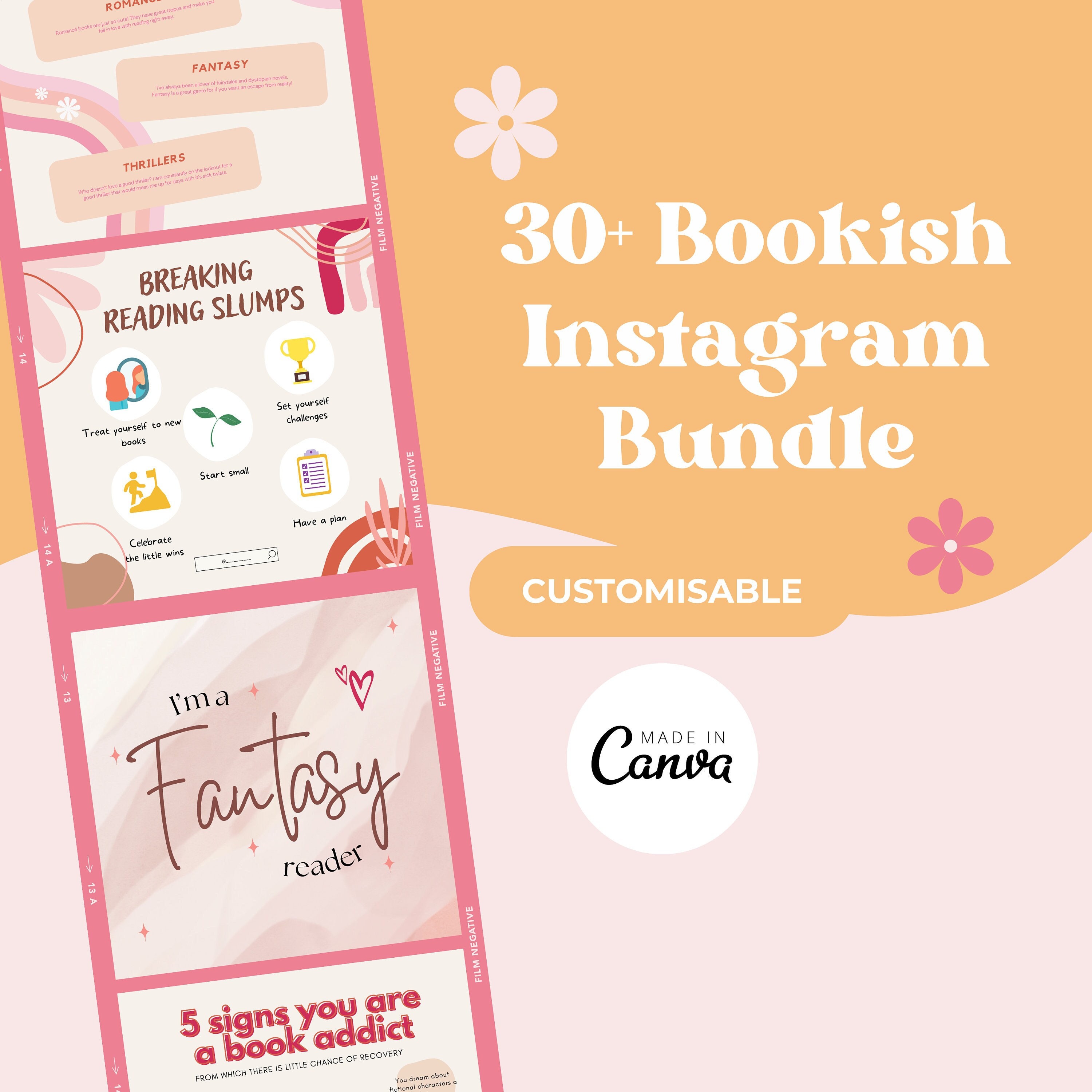 Bookish Instagram Template Bundle | Instagram Stories | Instagram Posts ...