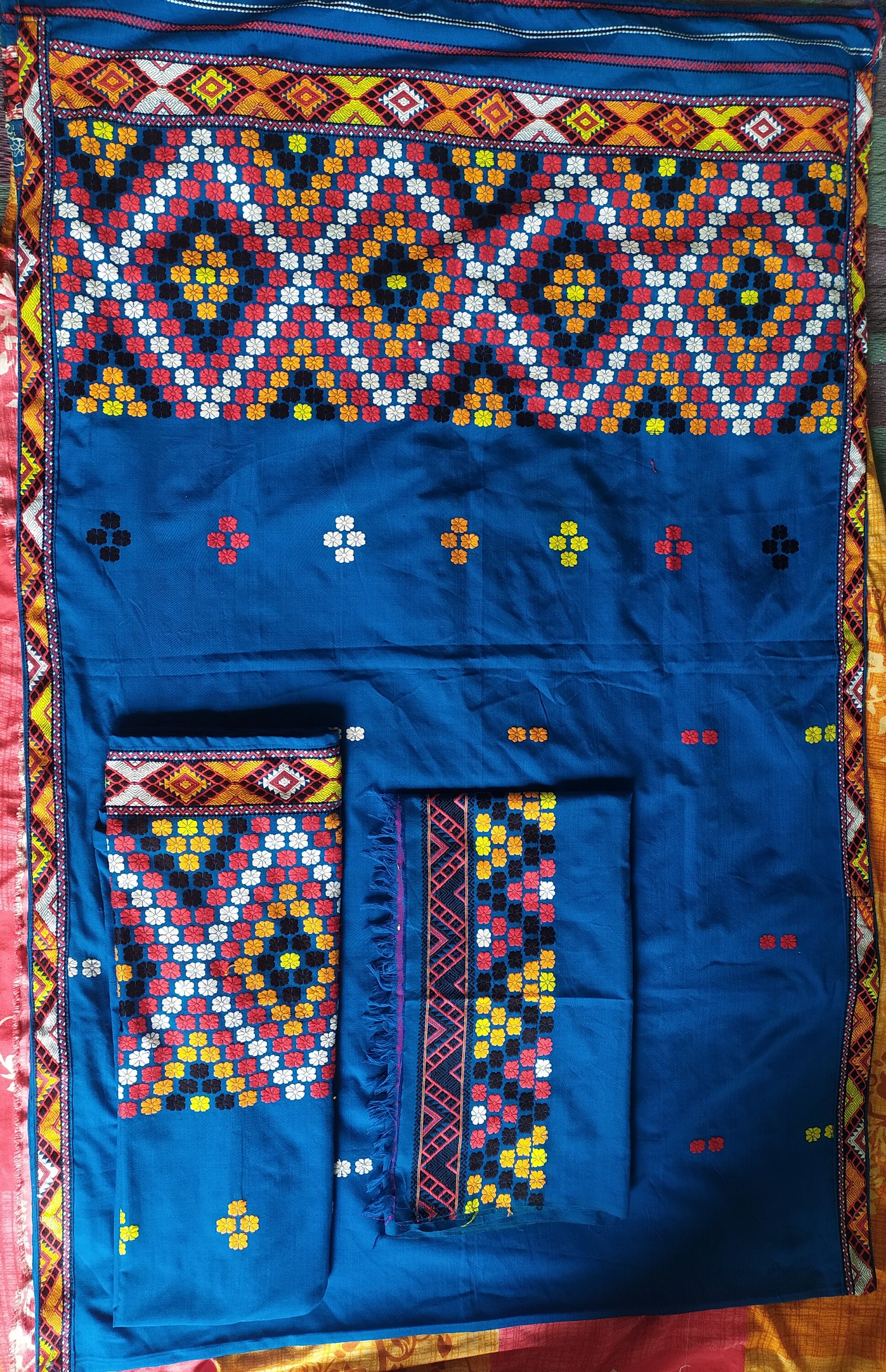 Mising Tribe Handwoven Traditional Saree Assam Ethnic Fashion Etsy