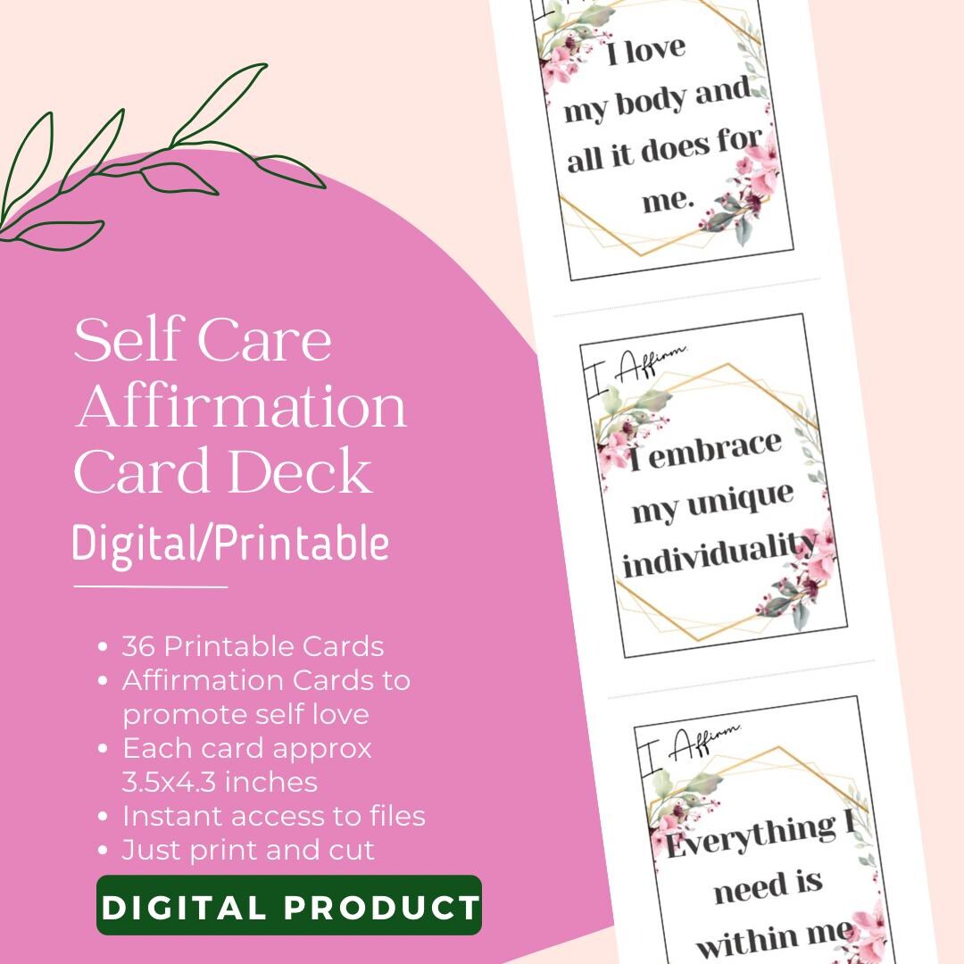 Affirmation Cards Printable, Affirmation Cards Digital, Vision Board ...