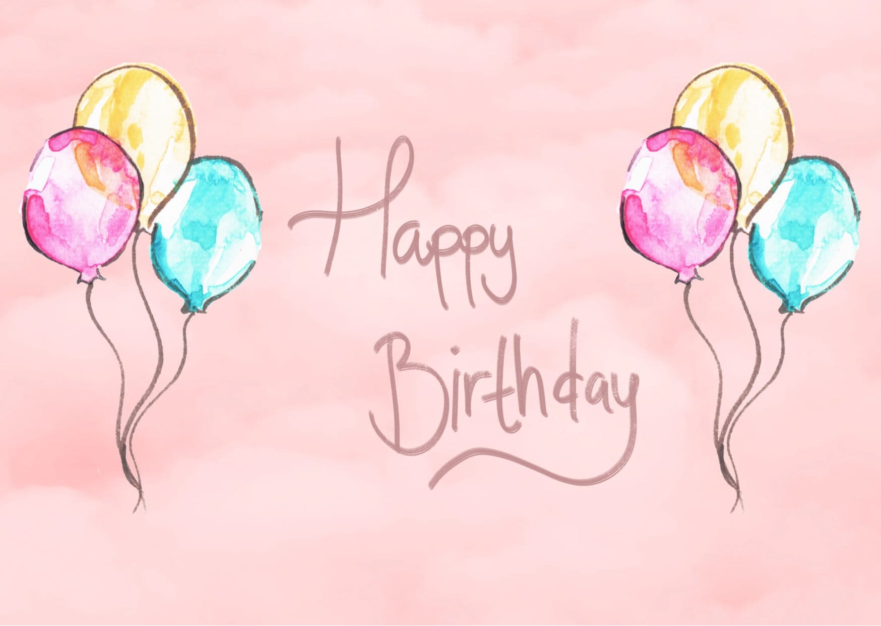 Simple Happy Birthday Card Printable Card - Etsy