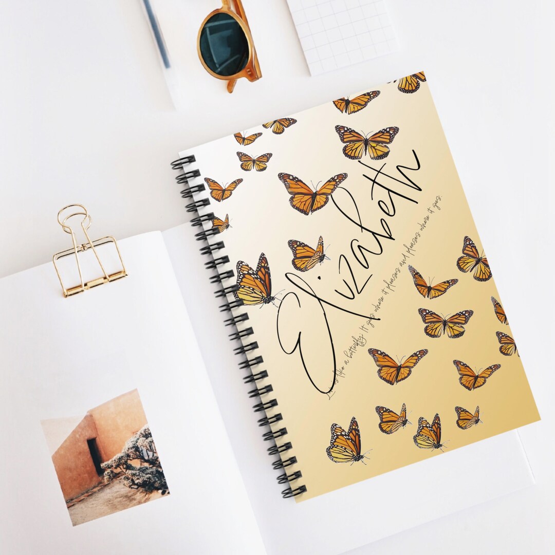 Monarch Butterfly Spiral Notebook for Back to School Ideas for Friend ...