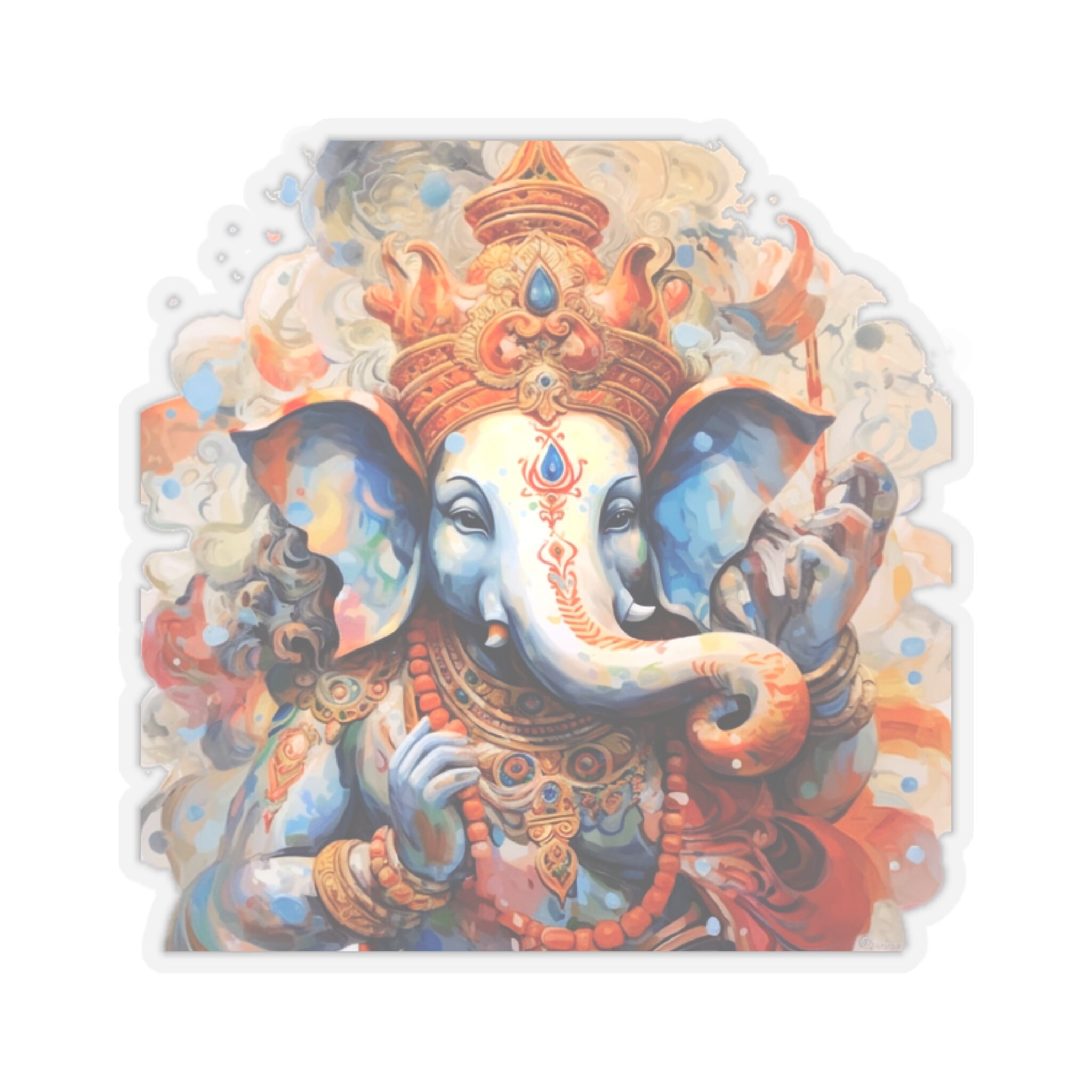 Lord Ganesha Stickers With Buddhist Art Vinyl Sticker for - Etsy